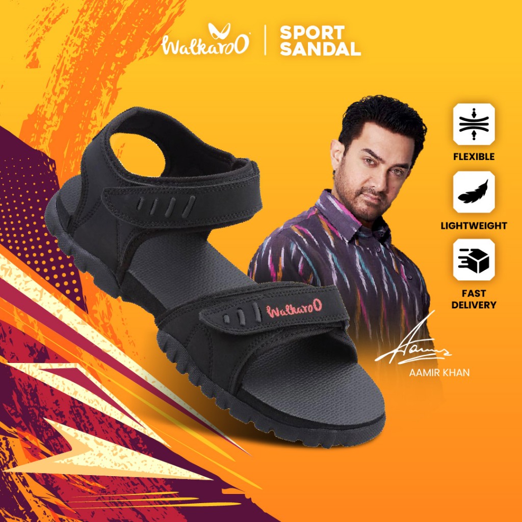 Walkaroo Men's Sports Sandal Lightweight / Outdoor / Sandal Sukan ...