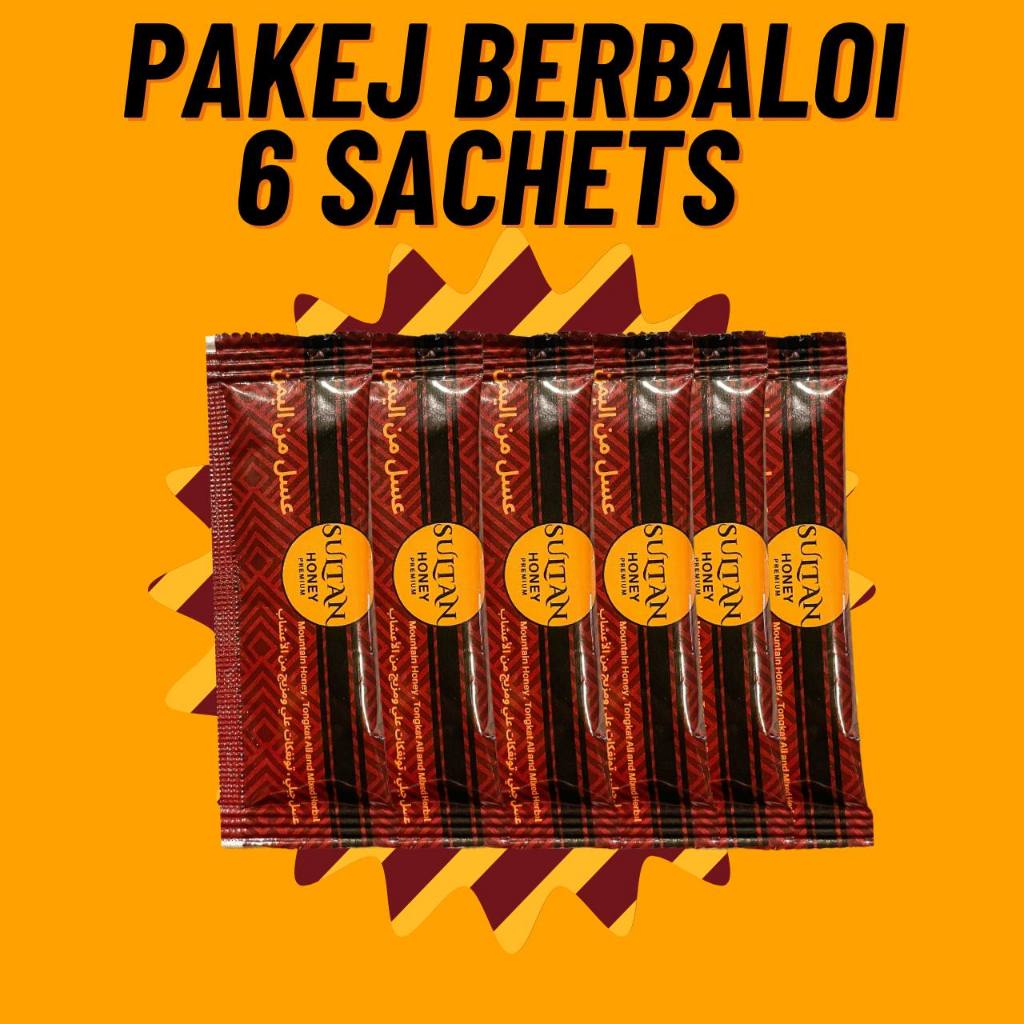 Sultan Honey Premium (6 sachet) | Shopee Malaysia