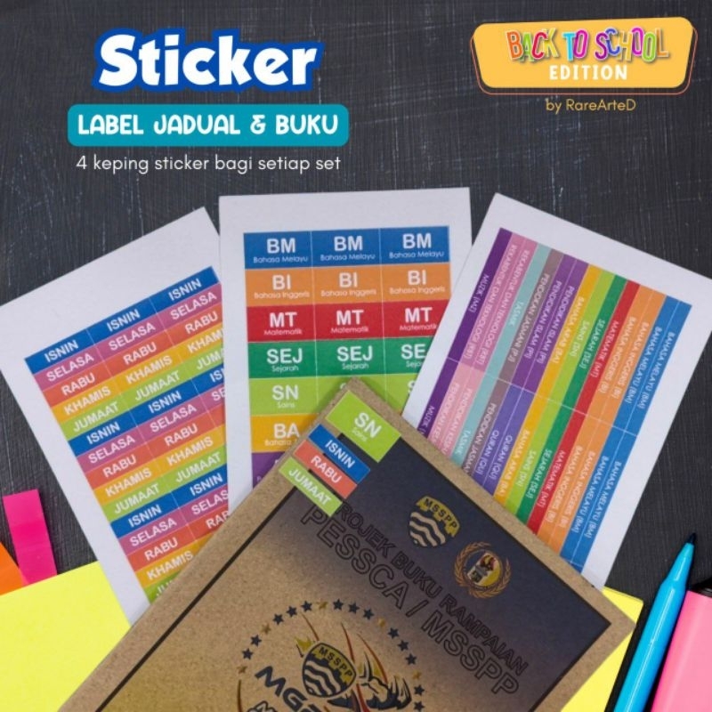 STICKER BUKU LABEL NAMA TRANSPARENT | Shopee Malaysia