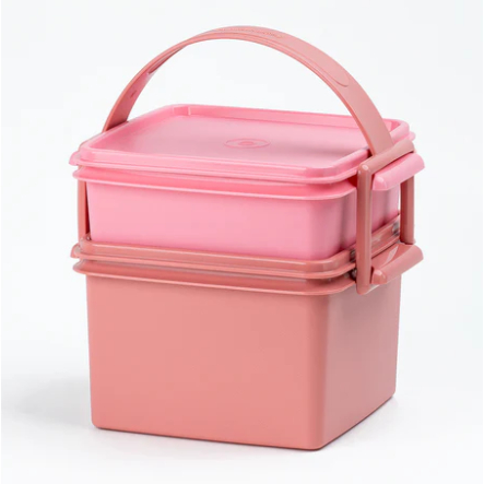 TUPPERWARE Snack Set WITH Cariolier / DOUBLE DEEP / SMALL GOODY BOX ...