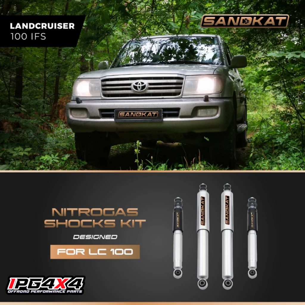 Toyota Land Cruiser 100 Series Big Bore Shock Absorber LC100 Front Rear ...
