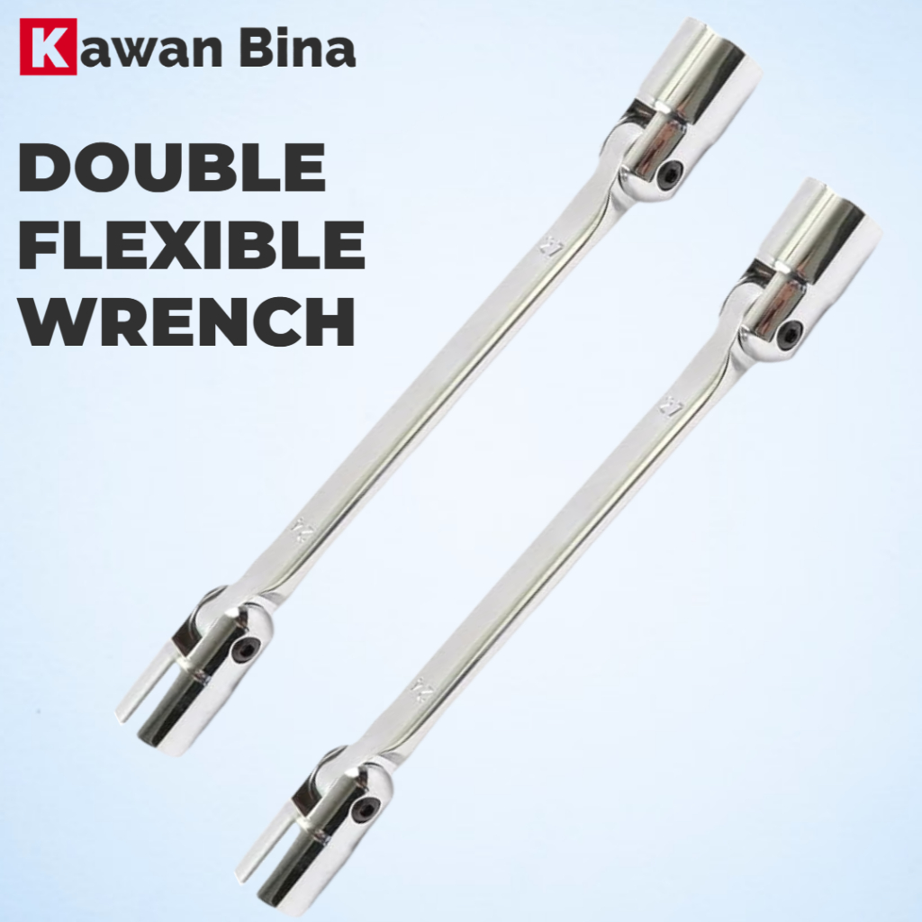 Sepana Soket Fleksibel Berkembar Spanar Hujung Dua Spanar Hidup Double ...