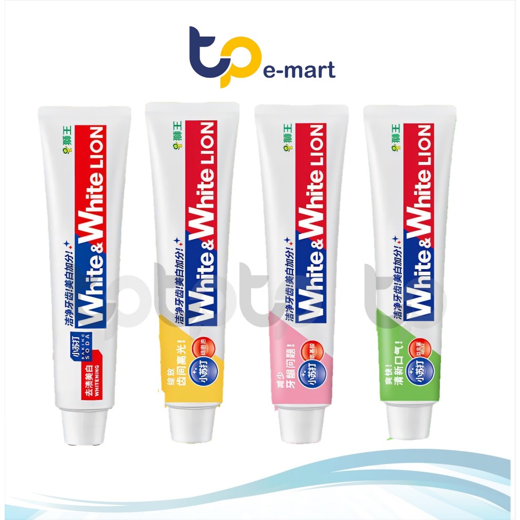 Lion White & White Toothpaste 100g/120g | Shopee Malaysia