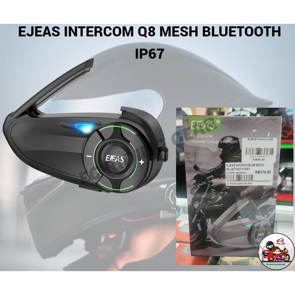 EJEAS INTERCOM Q8 MESH BLUETOOTH IP67 | Shopee Malaysia