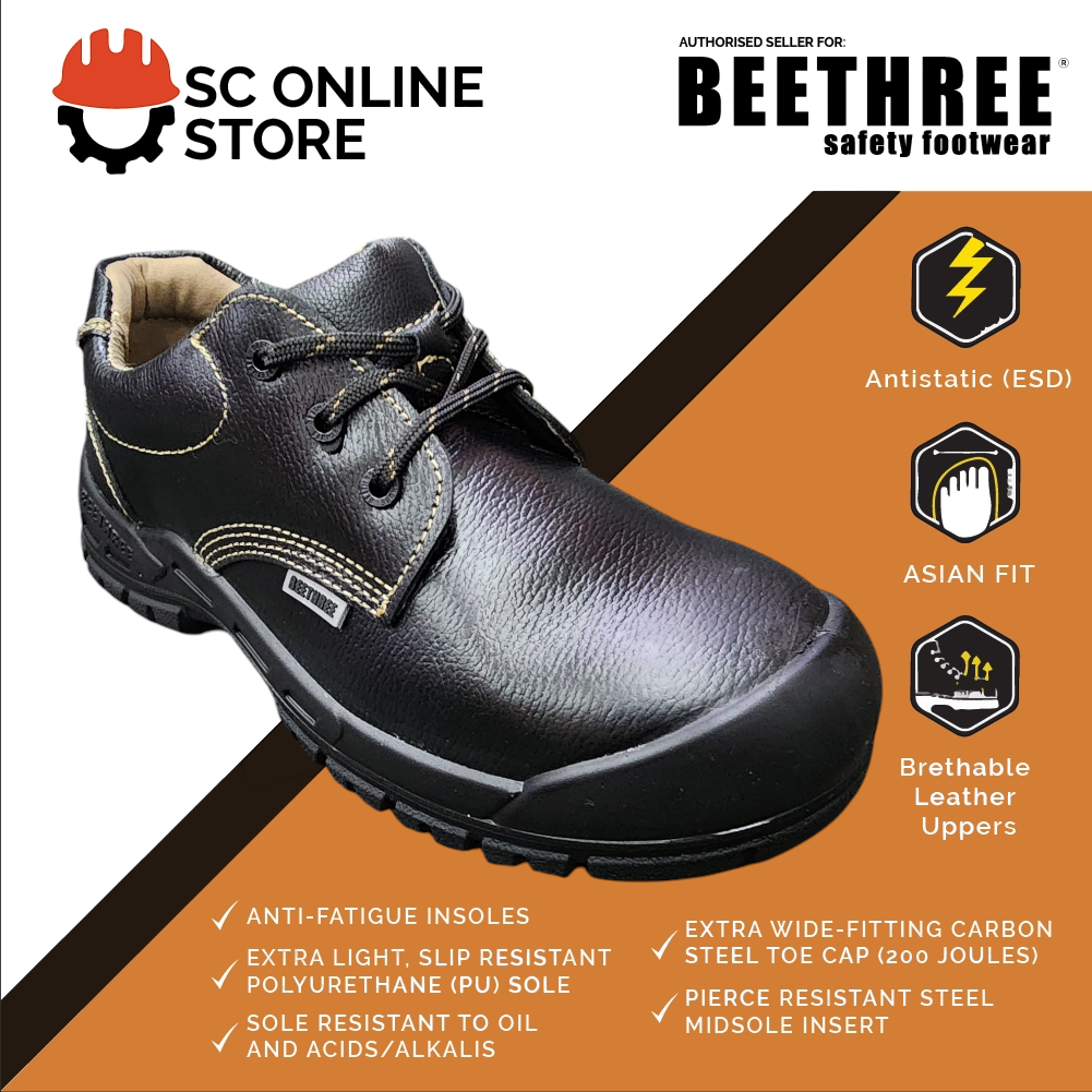 BEETHREE LEATHER LACED SHOES 4.5 INCHES BT8700 8700 | Shopee Malaysia