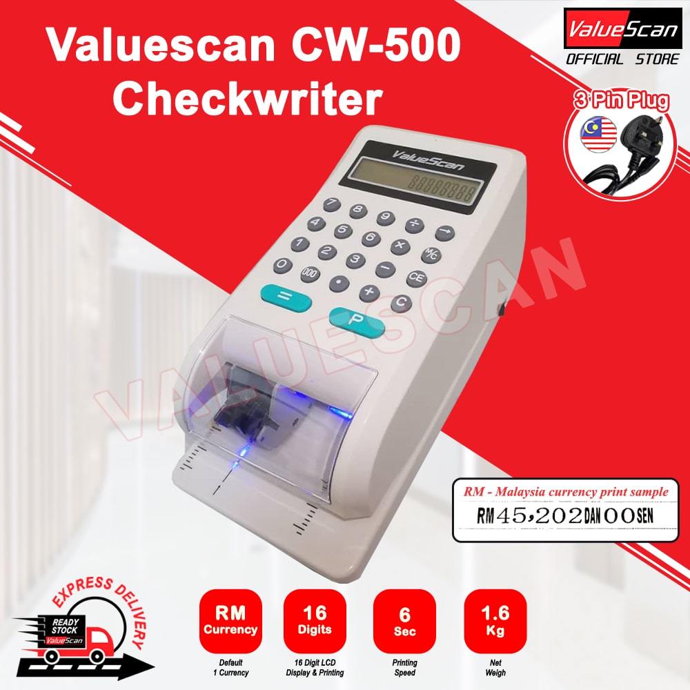 CW-500 & CW-500M CHECK WRITER / CW500 & CW500M CHEQUE PRINTER | Shopee ...