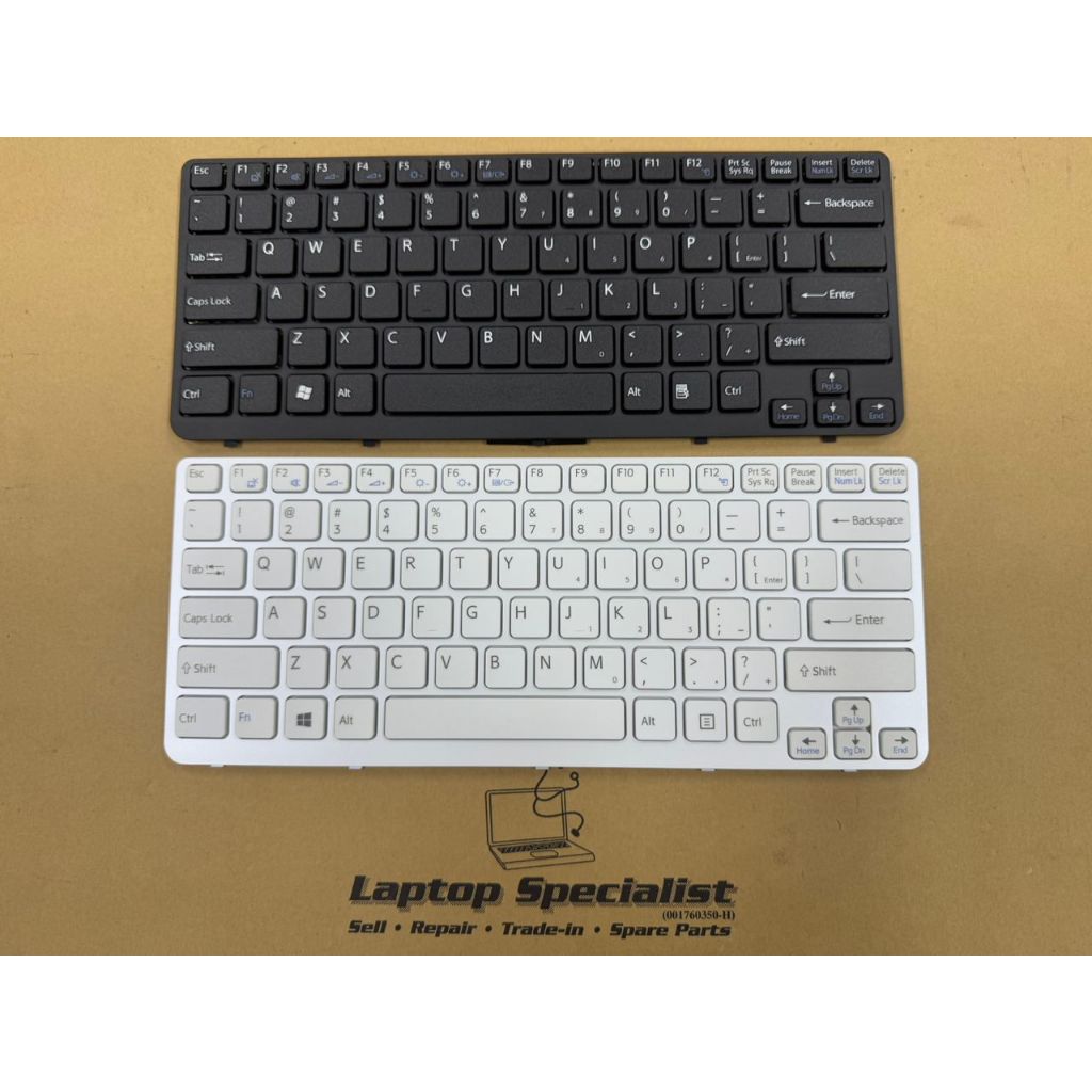 Sony Vaio SVE14 Keyboard (US Version) BLACK/WHITE NO BACKLIT | Shopee ...