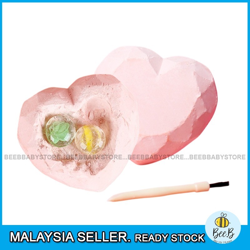 Archaeological Love Gem Digging Blind Box Kids Educational Toys Set ...