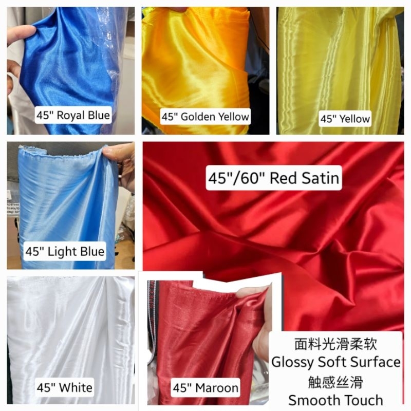 (45"/60") Kain Red Satin Wedding Red Hydrangea Red Satin Ball Door ...