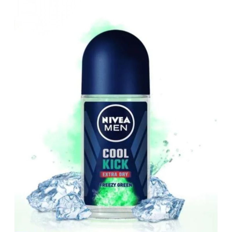 NIVEA MEN COOL KICK FREEZY GREEN DEODORANT ROLL-ON 50ML | Shopee Malaysia