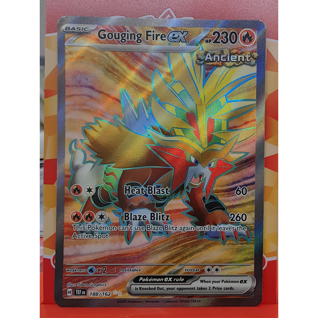 Gouging Fire ex - 188/162 Ultra Rare- SV05: Temporal Forces (TEF ...
