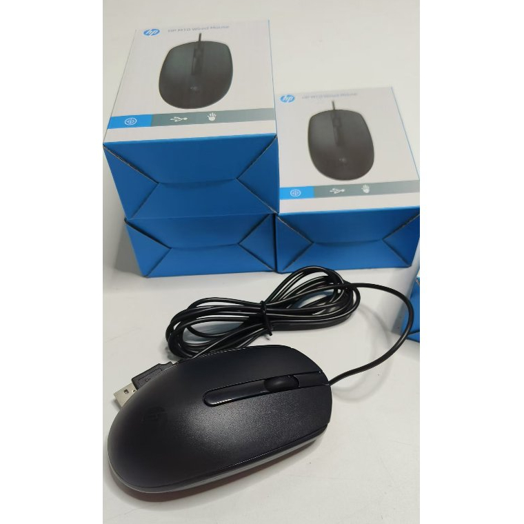 HP M10 Wired USB Mouse 170cm Office Home Laptop PC 1000DPI | Shopee ...