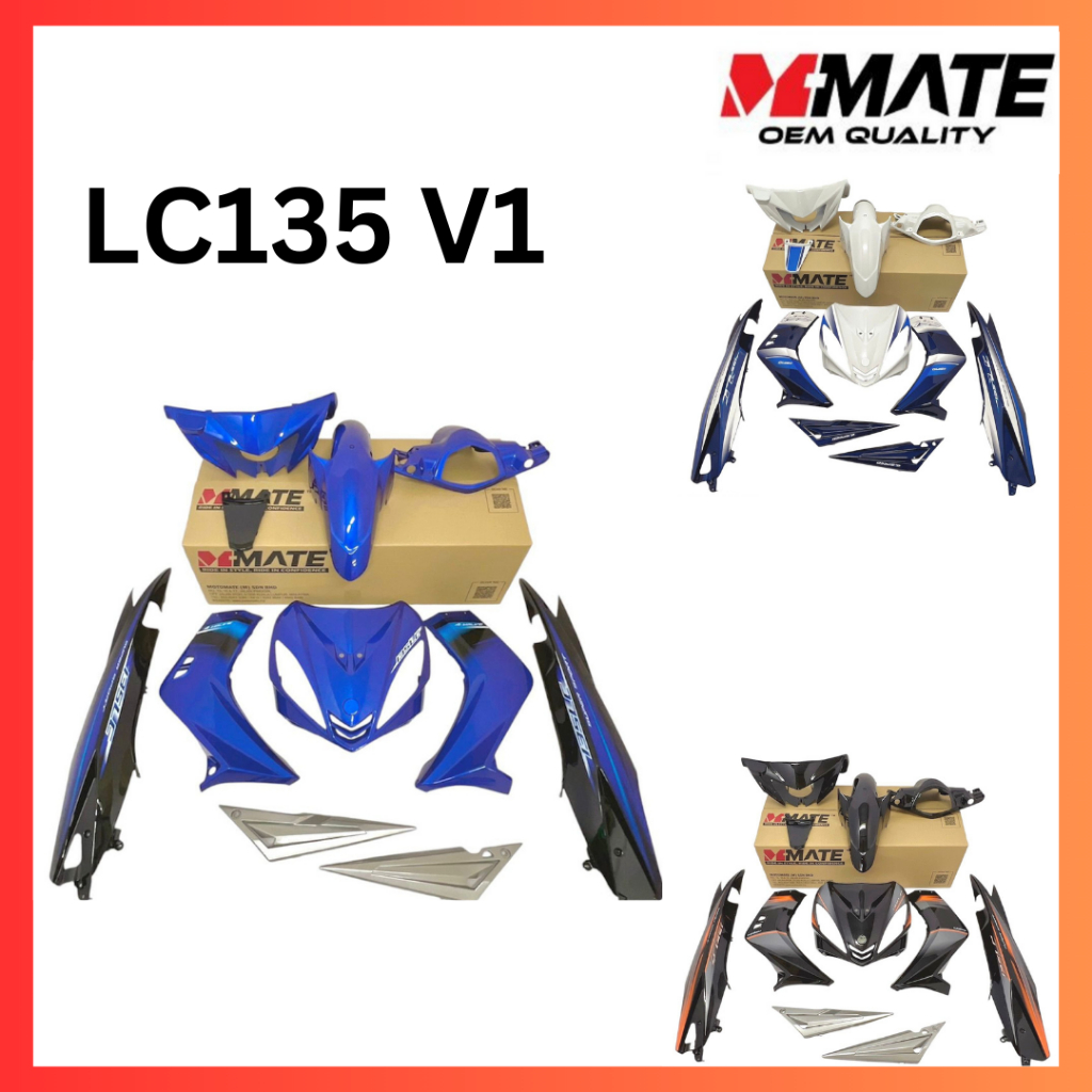 REMPIT LC135 V1 Cover Set M-mate Siap Tampal ( 10 design ) (bukan tanam) | Shopee Malaysia