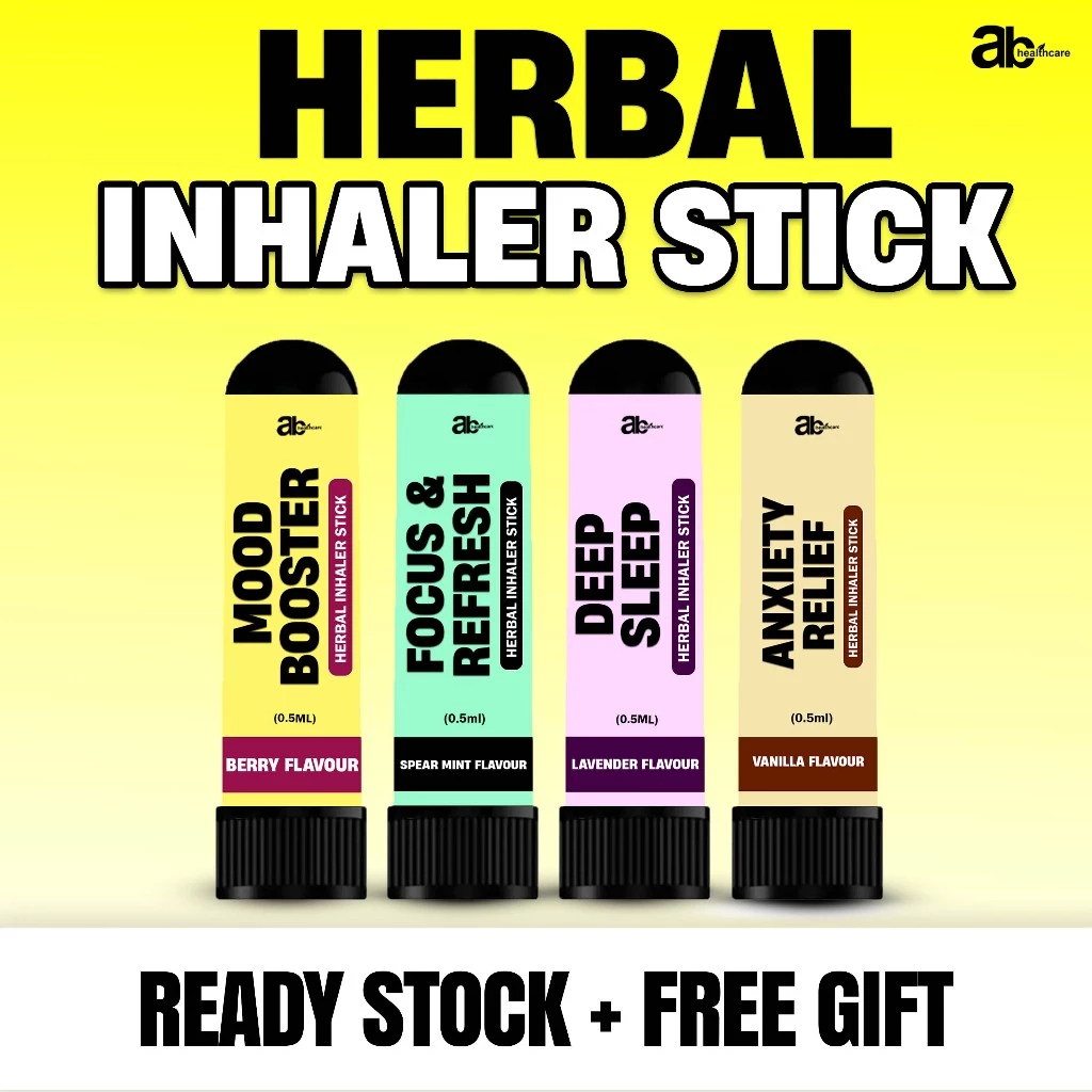 HERBAL INHALER STICK AROMATHERAPHY RELAX STRESS & ANXIETY RELIEF ...