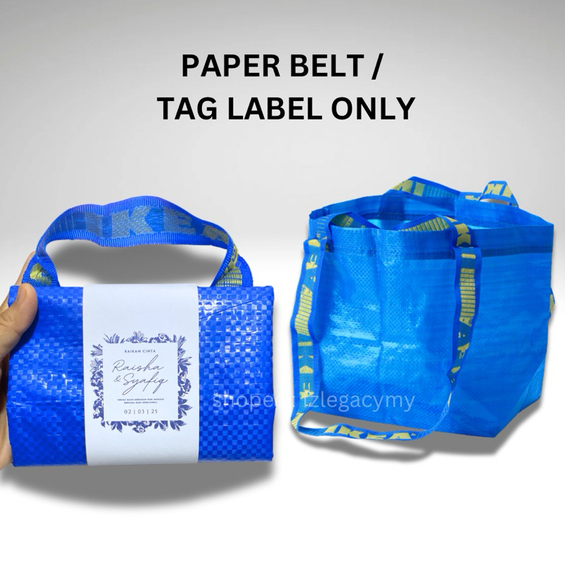 THANK YOU TAG PAPER SLEEVE PAPER BELT FOR WEDDING AKIKAH BIRTHDAY GIFT ...