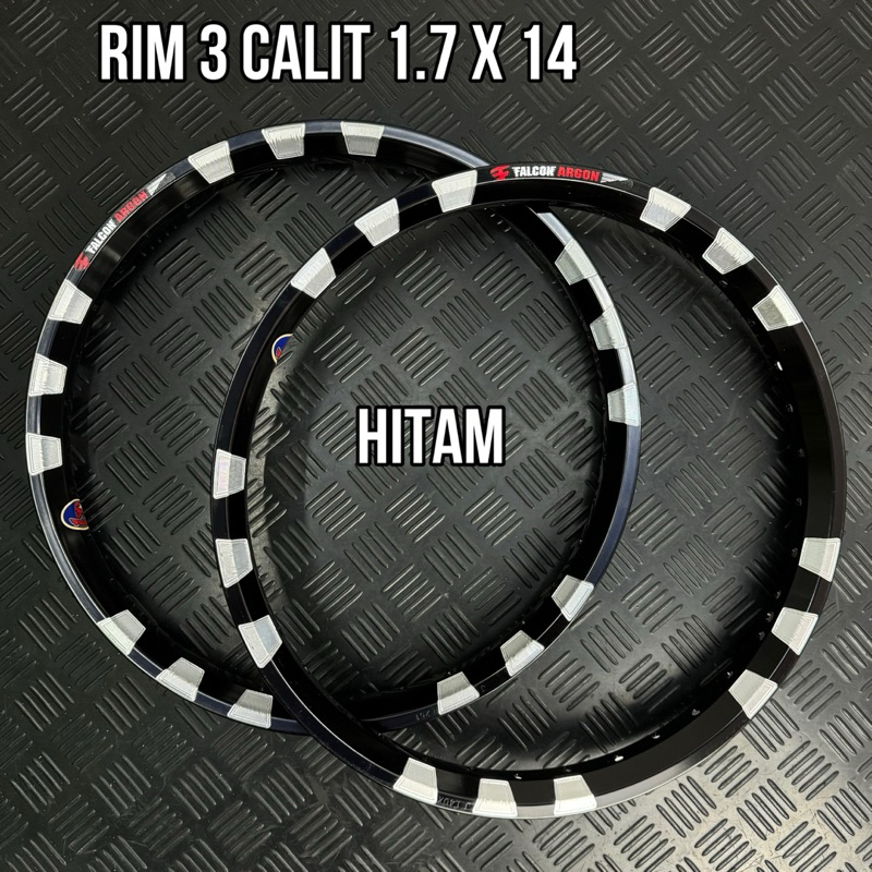 🇹🇭 ️‍🔥RIM ALLOY FALCONE 3 CALIT HITAM CNC SAIZ 1.4 RIM 17 ORIGINAL ...