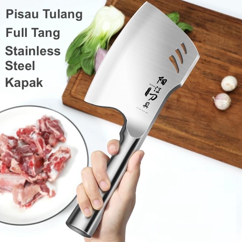 Pisau Tulang Kapak Full Tang Stainless Full Stainless Steel Tang Steel ...