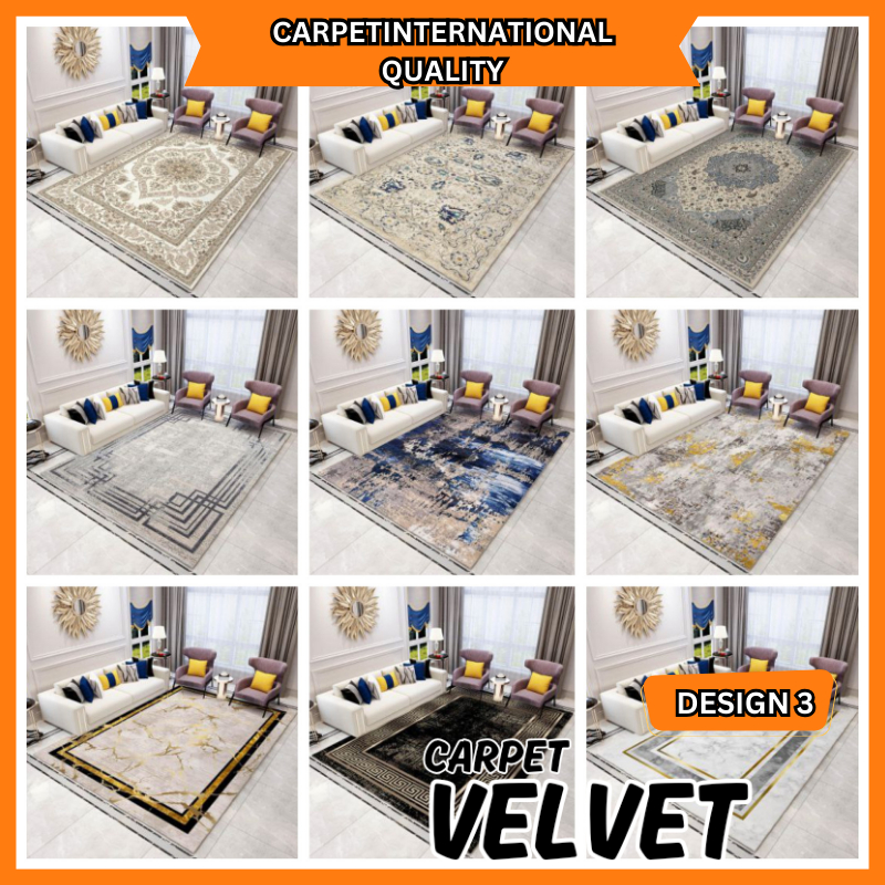 CIQ Crystal Velvet Carpet DESIGN C / 6xl / 3XL / XL / L / M / Carpet ...