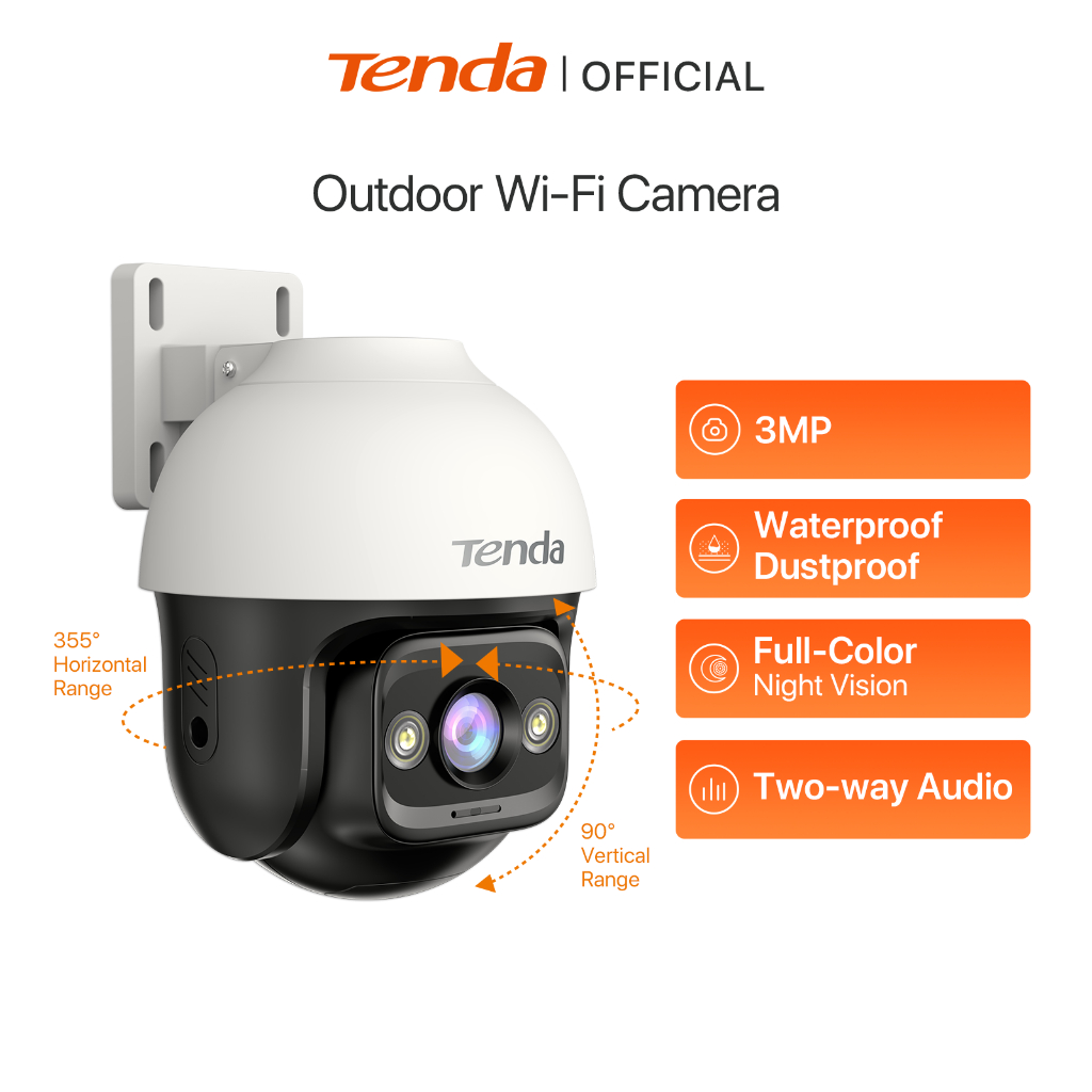 Tenda CH3/CH7 CCTV wireless outdoor 2.4ghz wifi Camera Waterproof 1080P ...