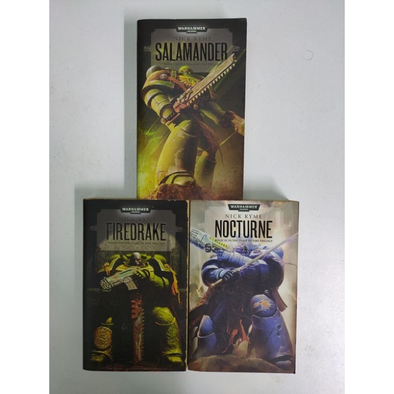[BB] [Used] [Rare] [Warhammer 40K] Salamanders Trilogy (Tome of Fire #1 ...