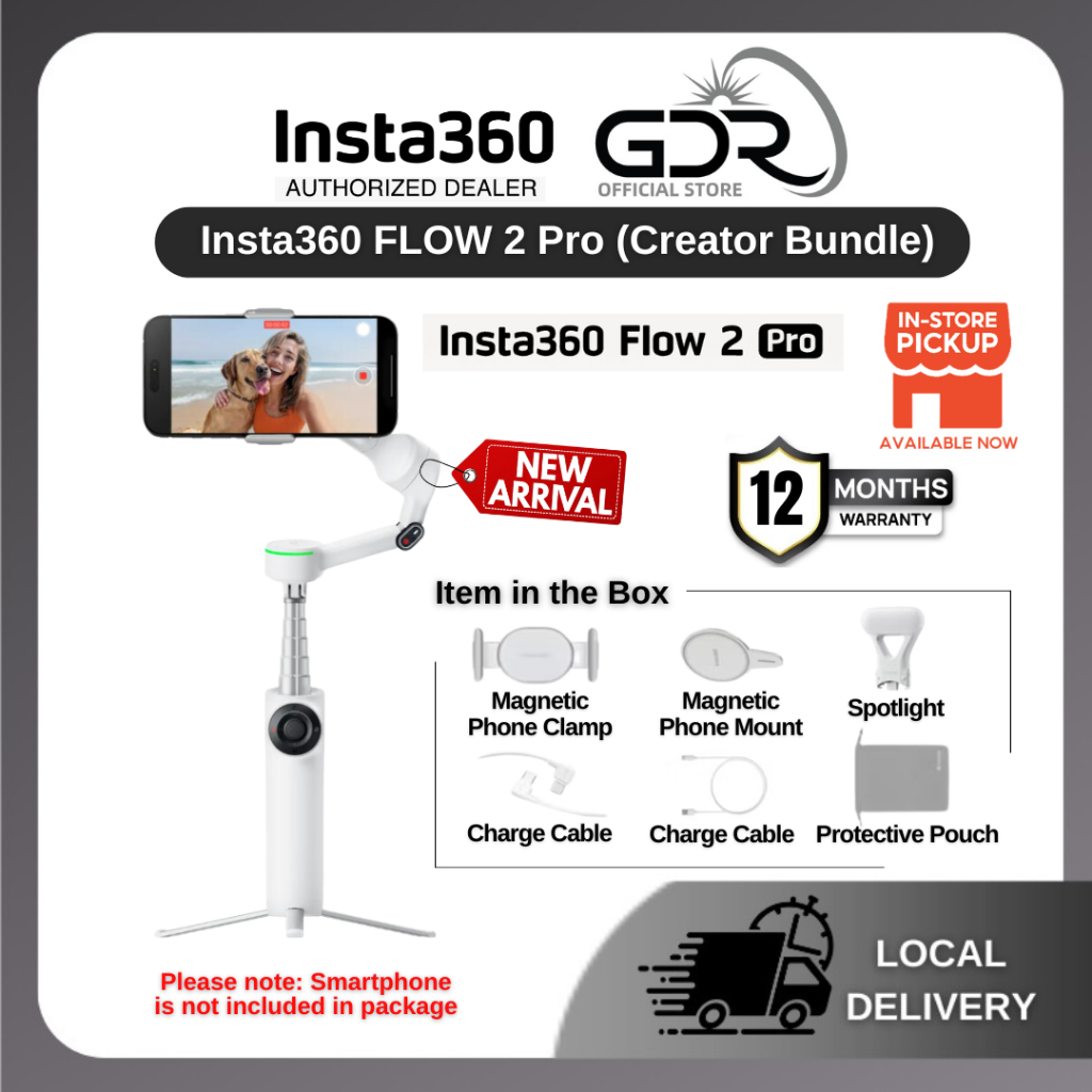 [New Version] Insta360 Flow 2 Pro - Al Powered Smartphone Gimbal ...