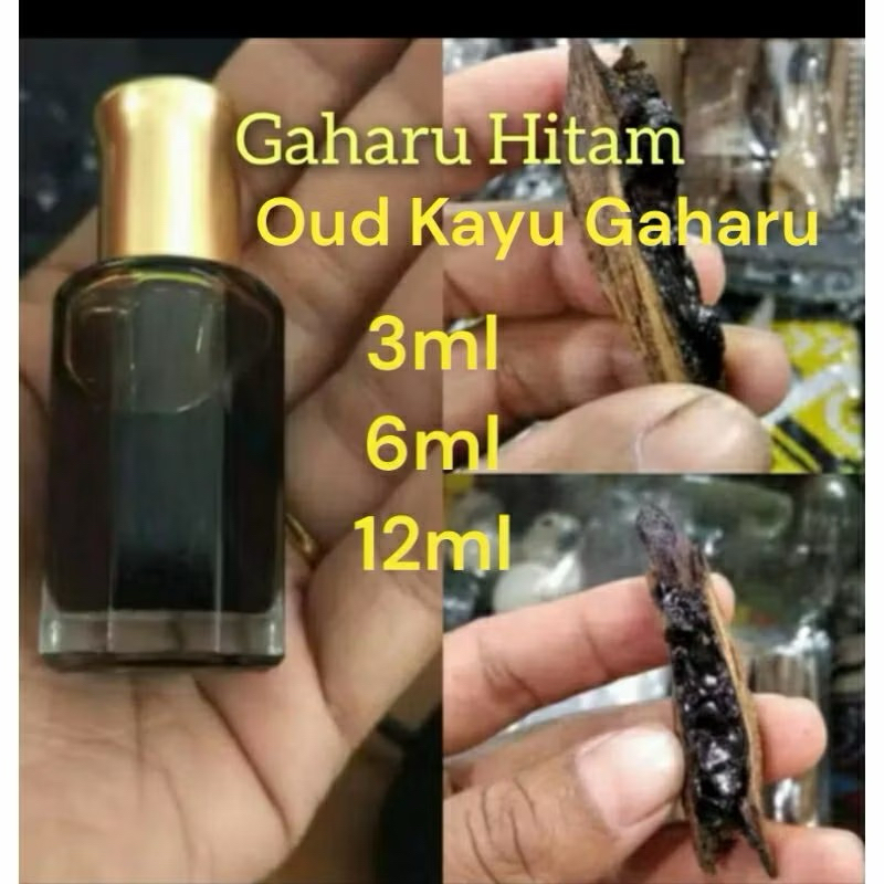 OUD GAHARU HITAM MINYAK WANGI KAYU GAHARU HITAM ORIGINAL 3ML, 6ML, 12ML BAU TAHAN LAMA. | Shopee ...