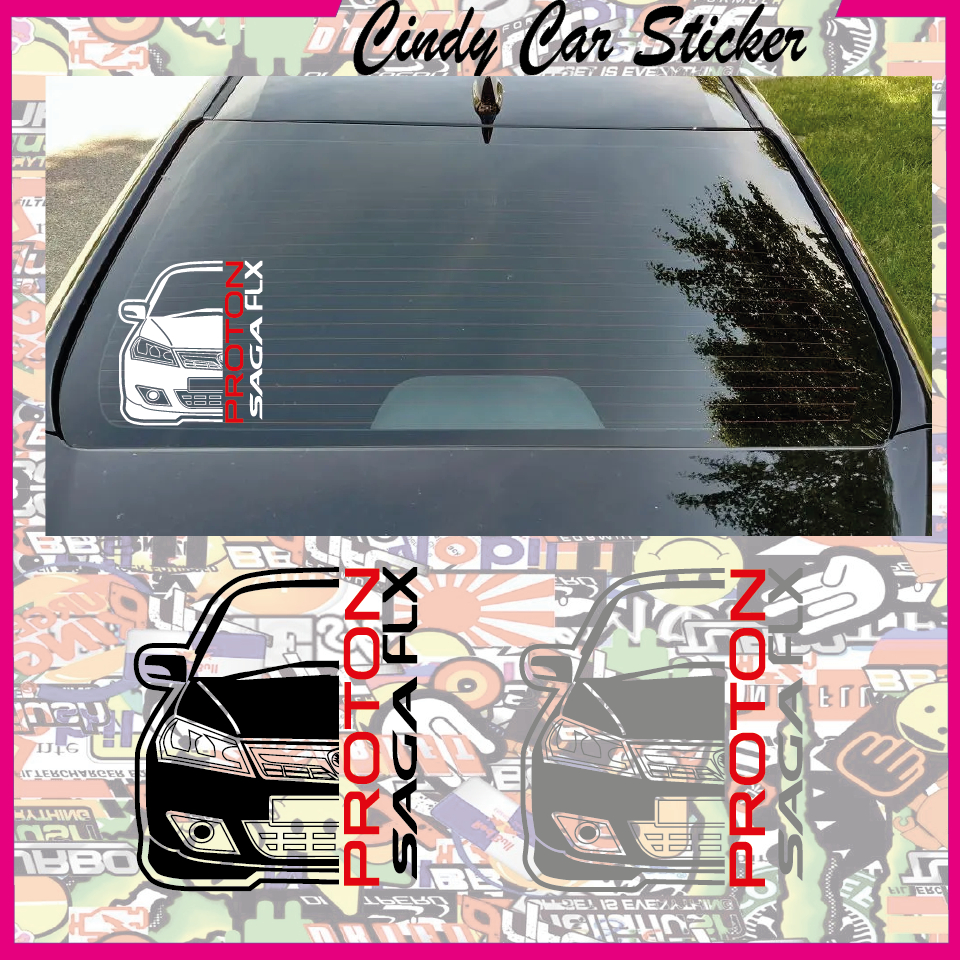 PROTON SAGA FLX CAR STICKER 5 INCH | Shopee Malaysia