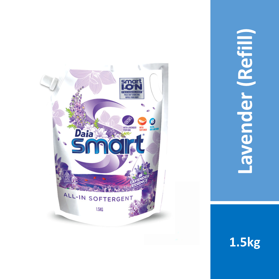 DAIA Smart Liquid Softergent Refill Lavender 1.5kg | Shopee Malaysia