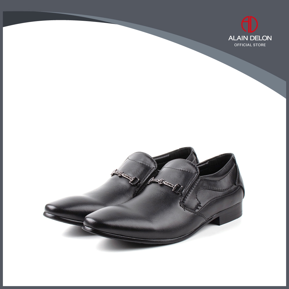 ALAIN DELON Men's PU Leather Business Shoes - Black 202417-NI2-1P ...