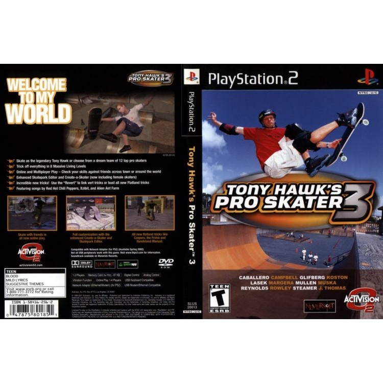 PS2 Tony Hawk's Pro Skater 3 (DVD GAME) | Shopee Malaysia