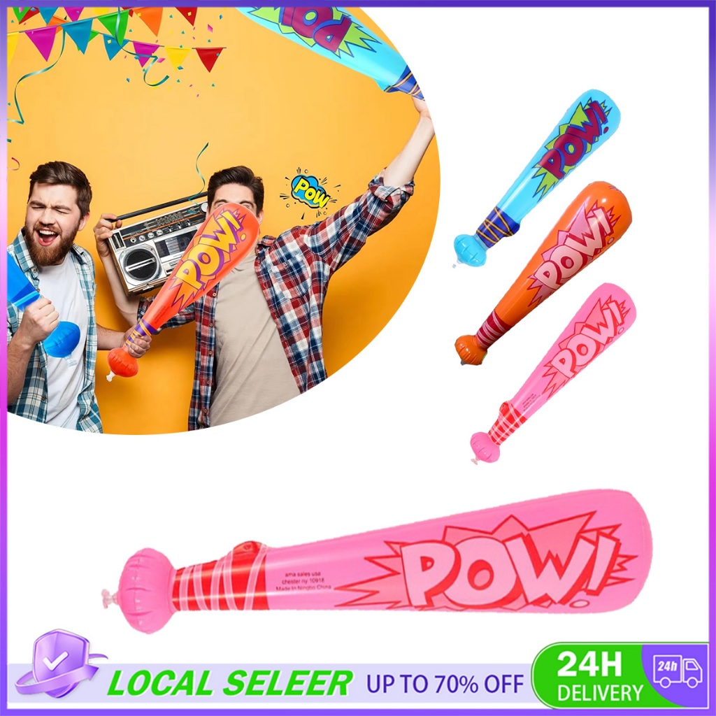 Inflatable Toy Baseball Bat Cheering Stick Balloon Battle Stick Games ...