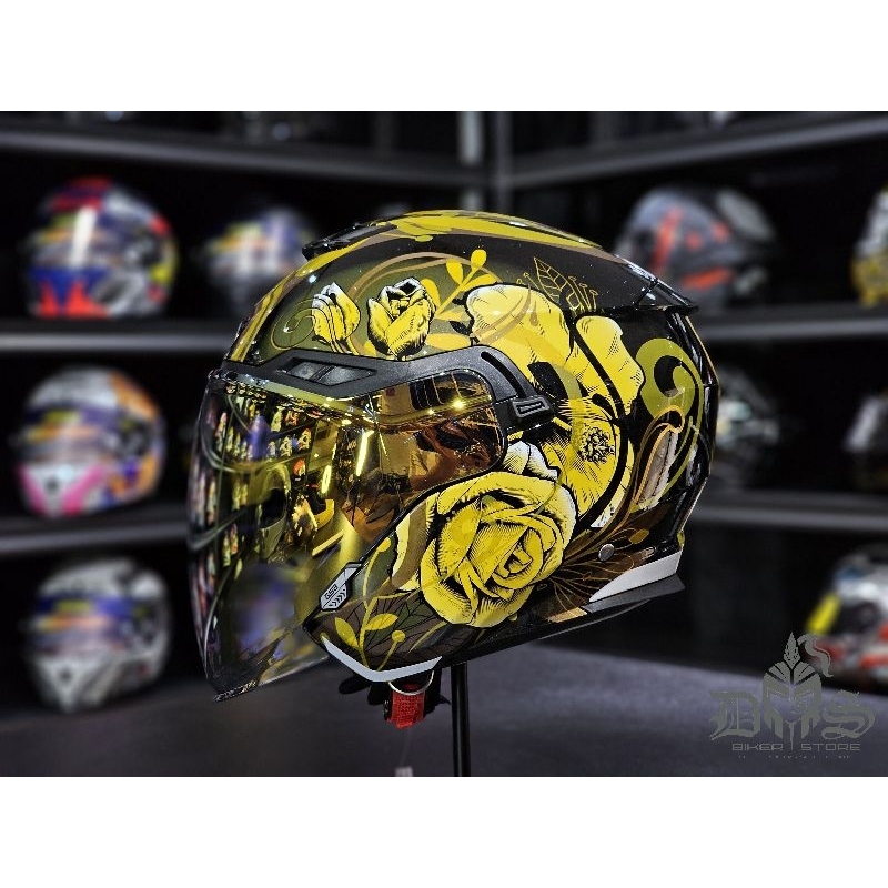 Original GSB G-263 Rose Gold Open Face Helmet | Shopee Malaysia