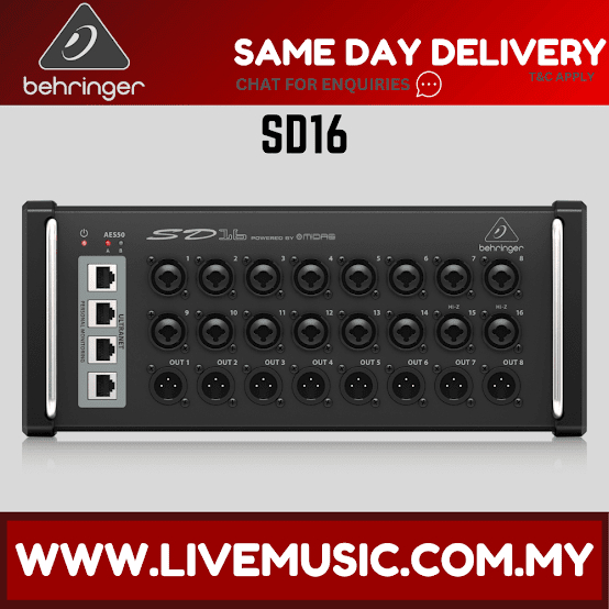 Behringer SD16 16-channel Stage Box ( SD-16 / SD 16 ) | Shopee Malaysia