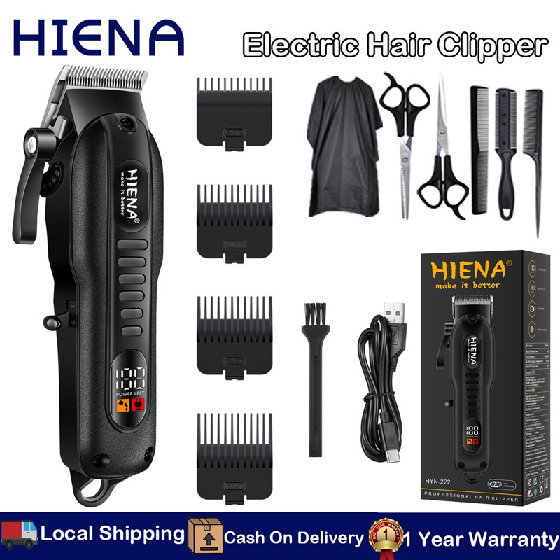 Hiena Professional Barber Clippers Digital Display Sharp Blade HYN-222 ...