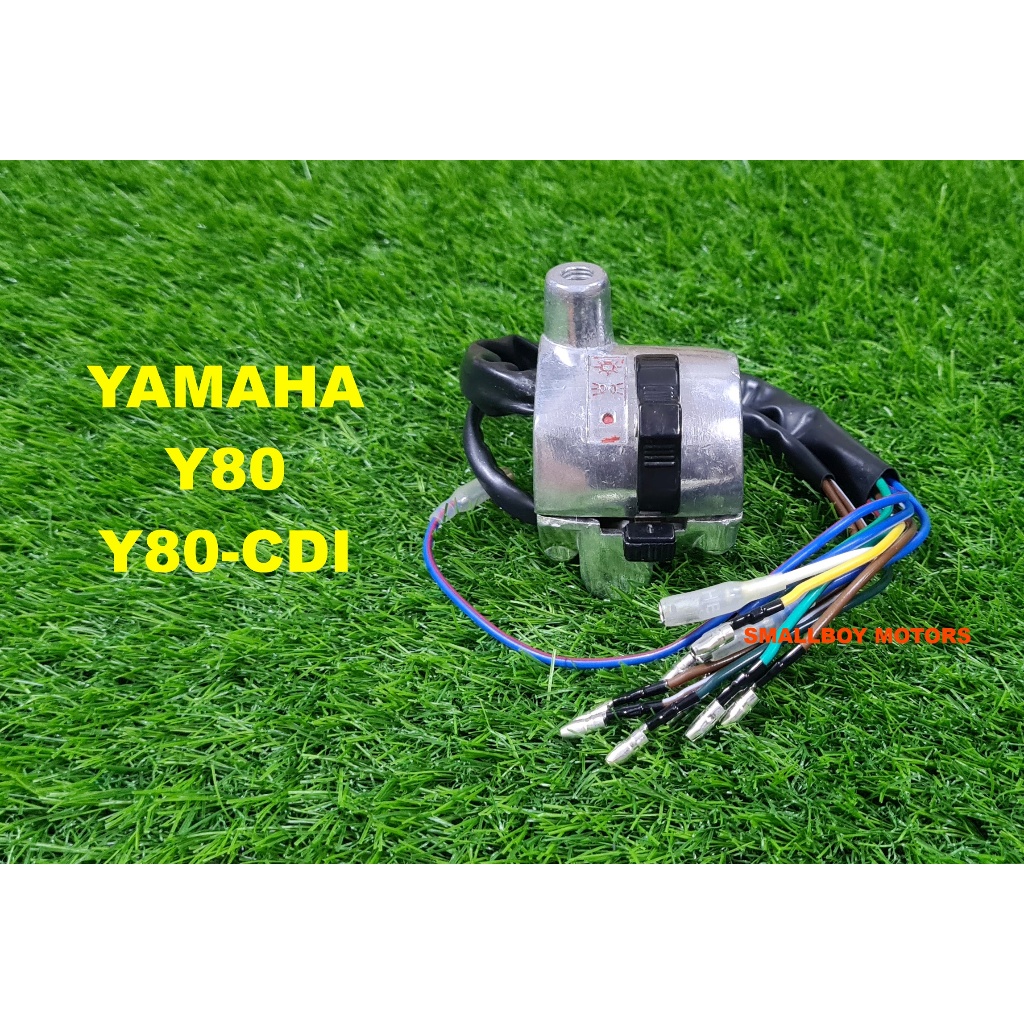 YAMAHA Y80 Y80CDI RIGHT HANDLE SWITCH KANAN RH CHROME FULL SET Y80-CDI Y80 LAMA NEW | Shopee ...