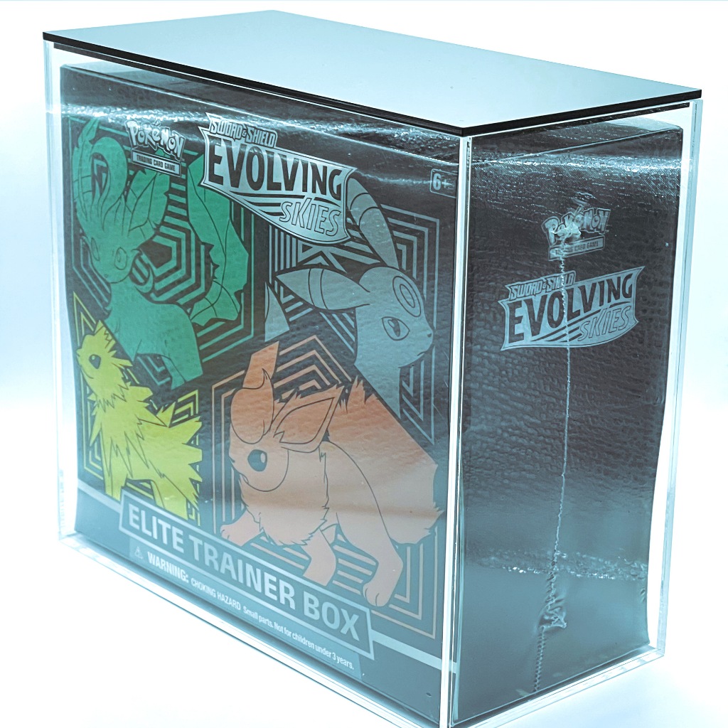 Pokemon TCG Non-Magnetic Acrylic Display Box | Accessories | Box | ETB ...