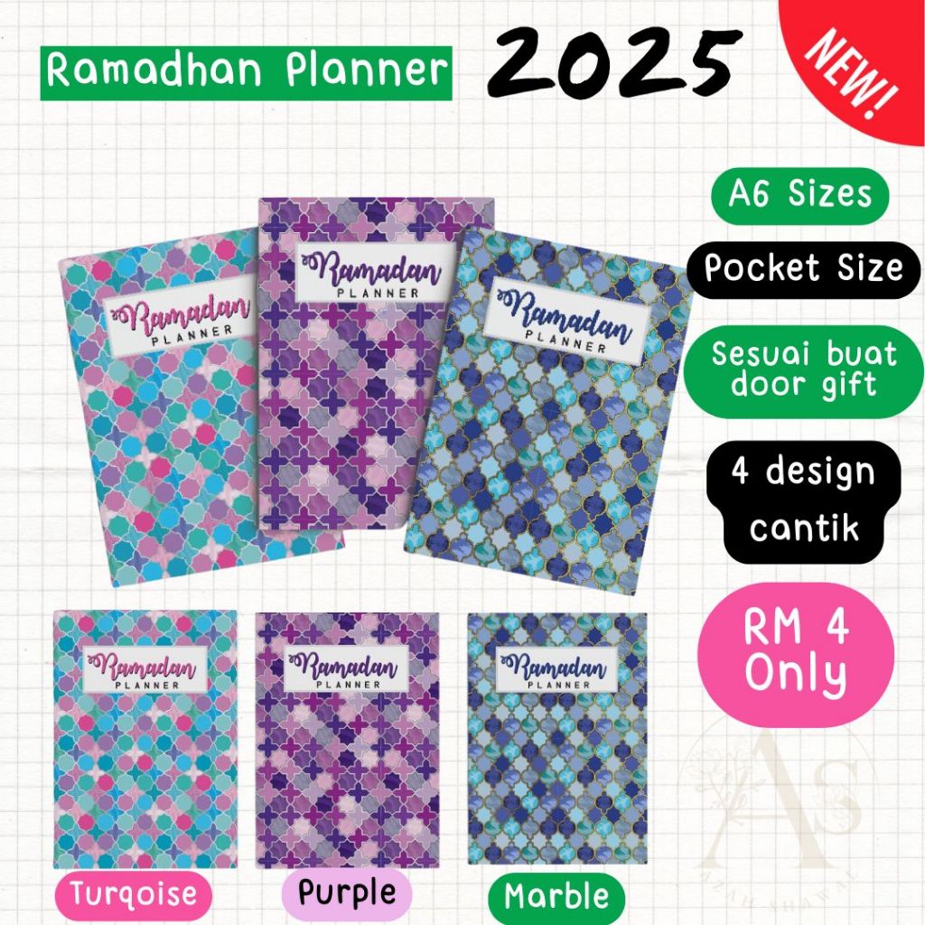 Ramadhan Planner A6 Buku catatan bulan Rejab Syaaban Ramadan Quran ...