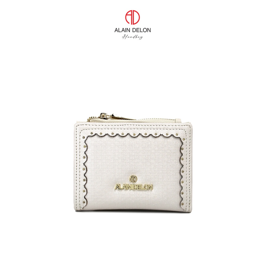 ALAIN DELON Ladies Classic Scallop Trim Bifold Wallet ASP1113PN3MK4 ...