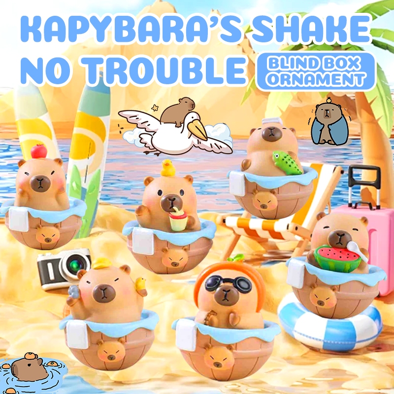 READY STOCK Cute Capybara Blind Box Set Birthday/Christmas Gift Desktop ...