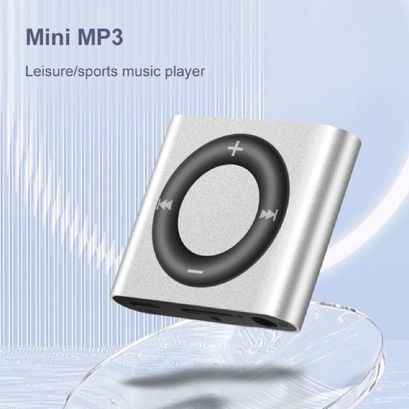 Mini Audio Player Metal Clip-on MP3 Players with Headphone 180mAh TF ...