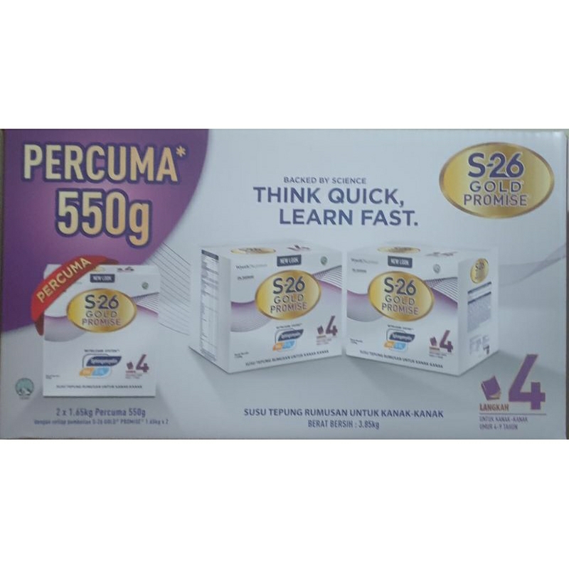 Wyeth S26 promise gold 1.65kg x2 free 550g, exp 2026 | Shopee Malaysia