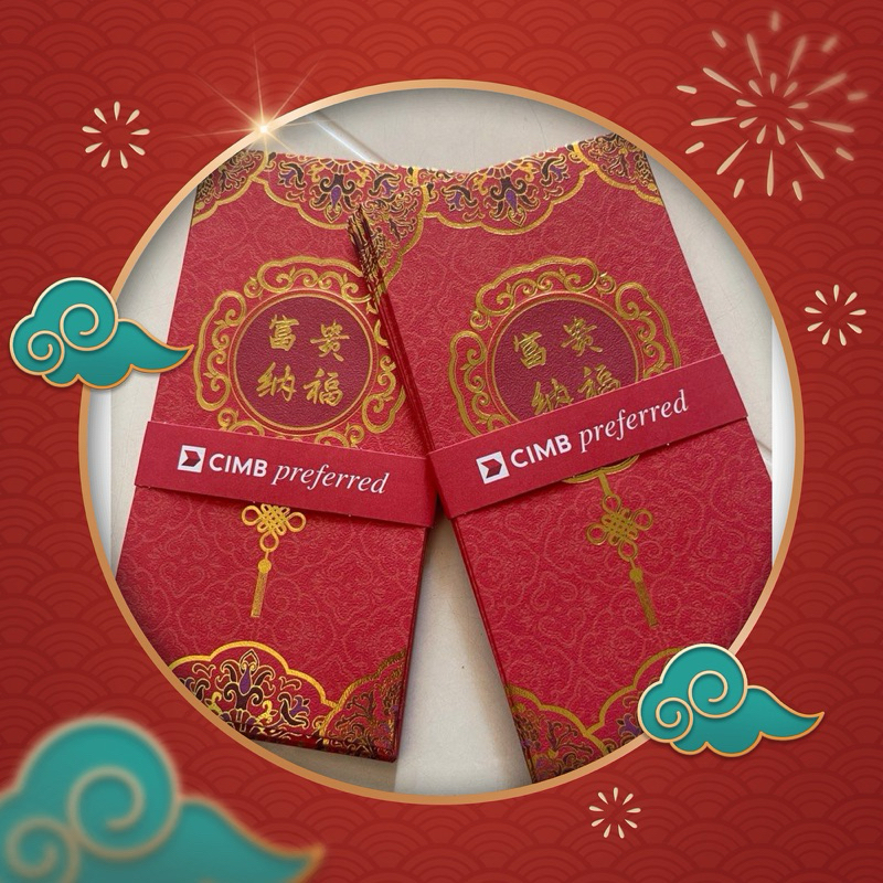 CIMB 2025 / 2024 ANG POW CHINESE NEW YEAR PACKETS (8pcs) Red Packet ...