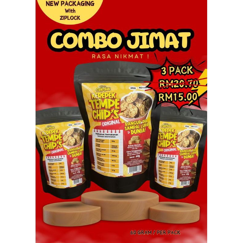 3 PACK COMBO ( ORIGINAL ) 60GRAM PER PACK | Shopee Malaysia