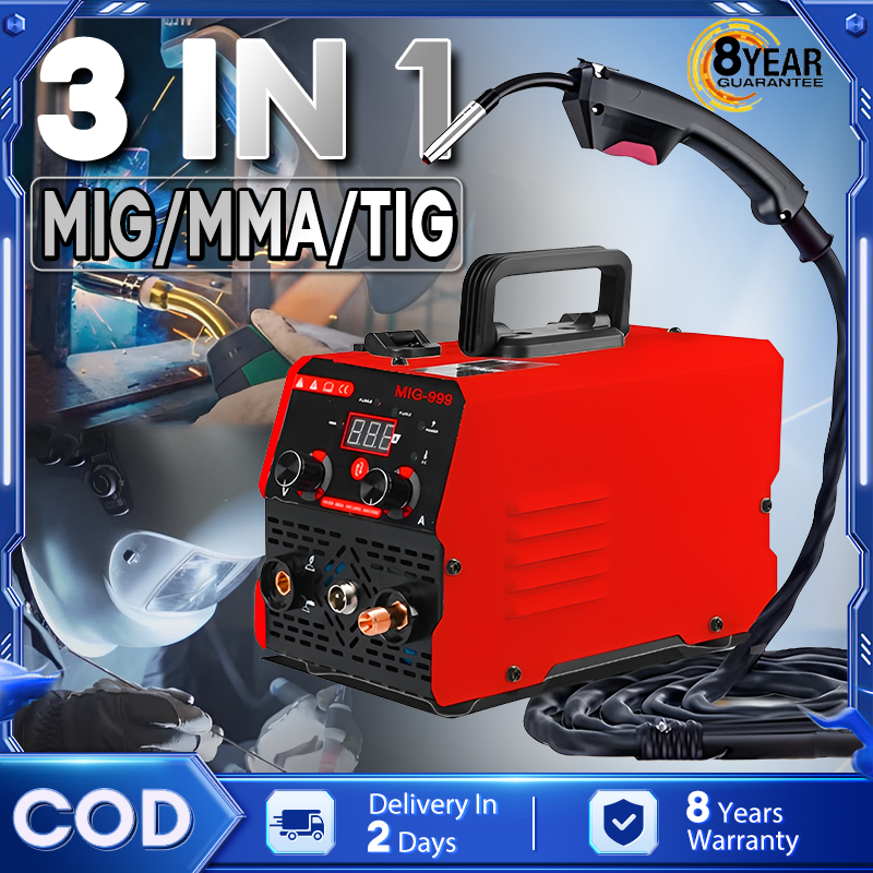 Mig Welding Set 3in1 Gasless Used For Iron Stainless Steel Aluminum ...