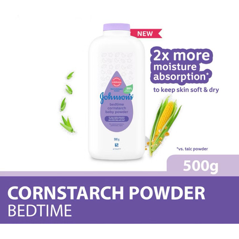 Johnson's Baby Bedtime Cornstarch Powder (500g) | Shopee Malaysia