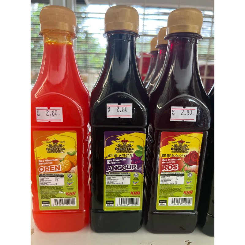 Kordial Sirap Pelbagai PERISA DOUBLE LION 375ml | Shopee Malaysia