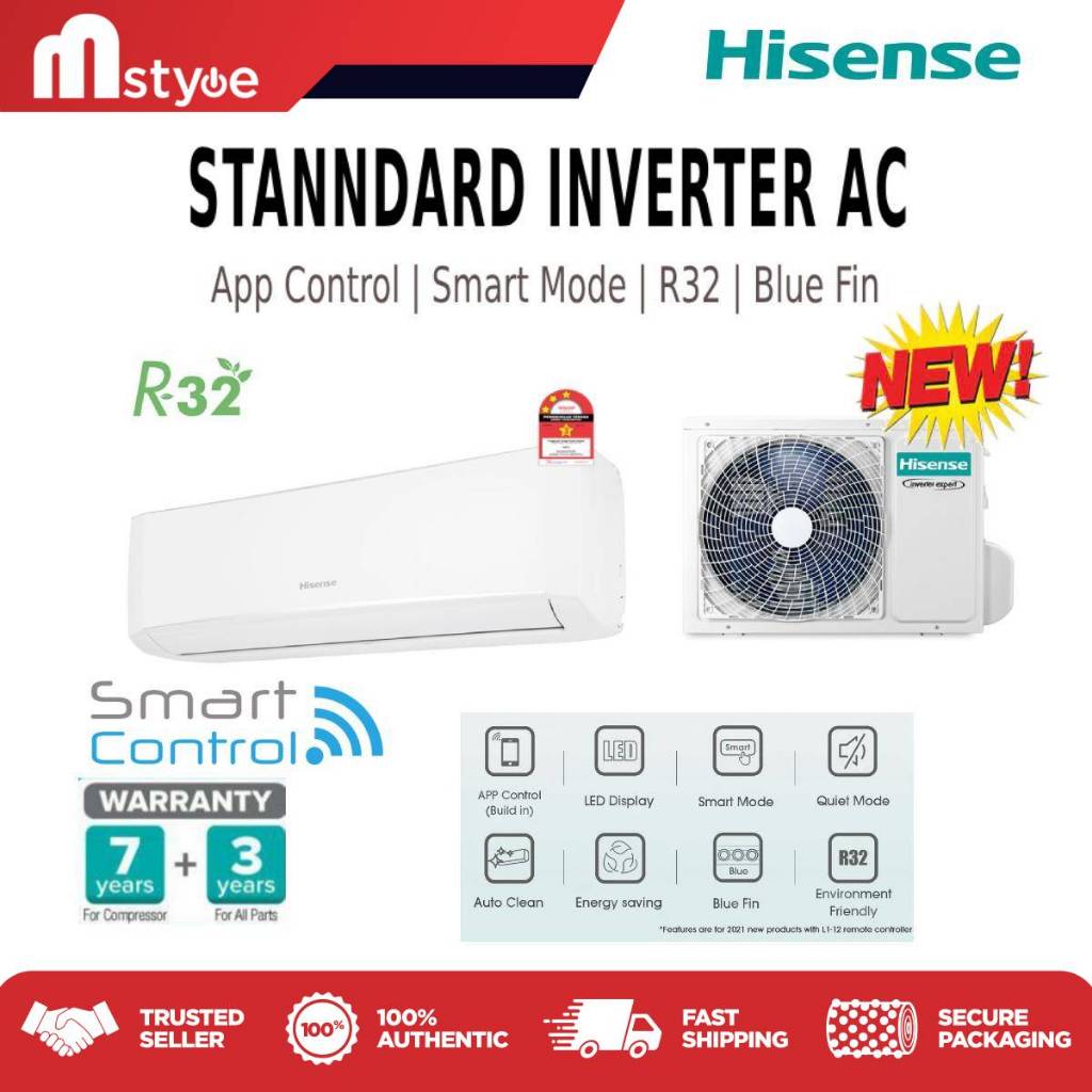 NO / INSTALLATION ( Non / Inverter ) Hisense R32 Standard Air ...