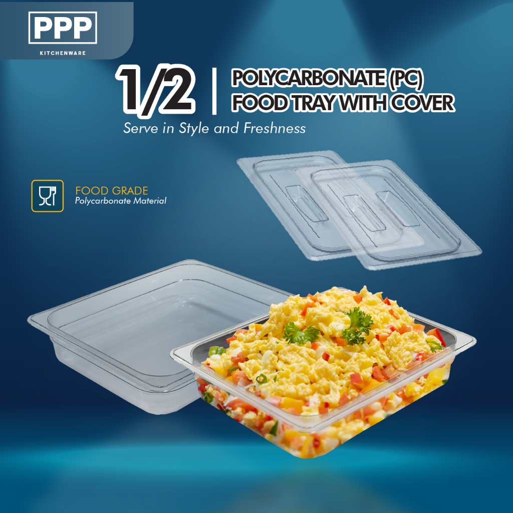 PPP - Bekas Hidangan dengan Penutup Lutsinar (Kalis Pecah) | 1/2 Size ...