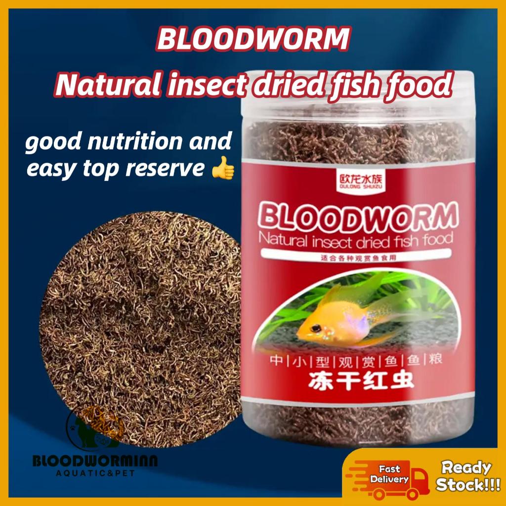 Makanan ikan Cacing Darah Merah Kering Freeze Dried Bloodworm for Guppy ...