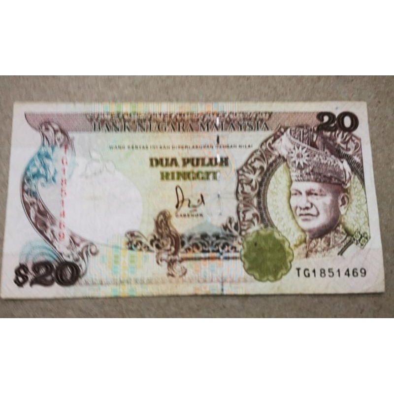 Offer Banknote Malaysia Rm20 Siri 6 TG1851469 With VF++ Condition ...